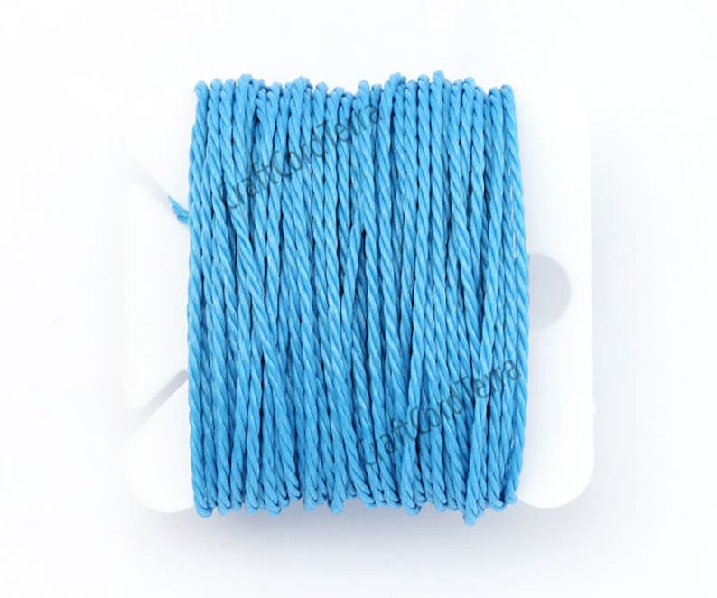 3-ply 1mm Waxed Polyester Cord 1mm Waxed Thread Twisted | Etsy