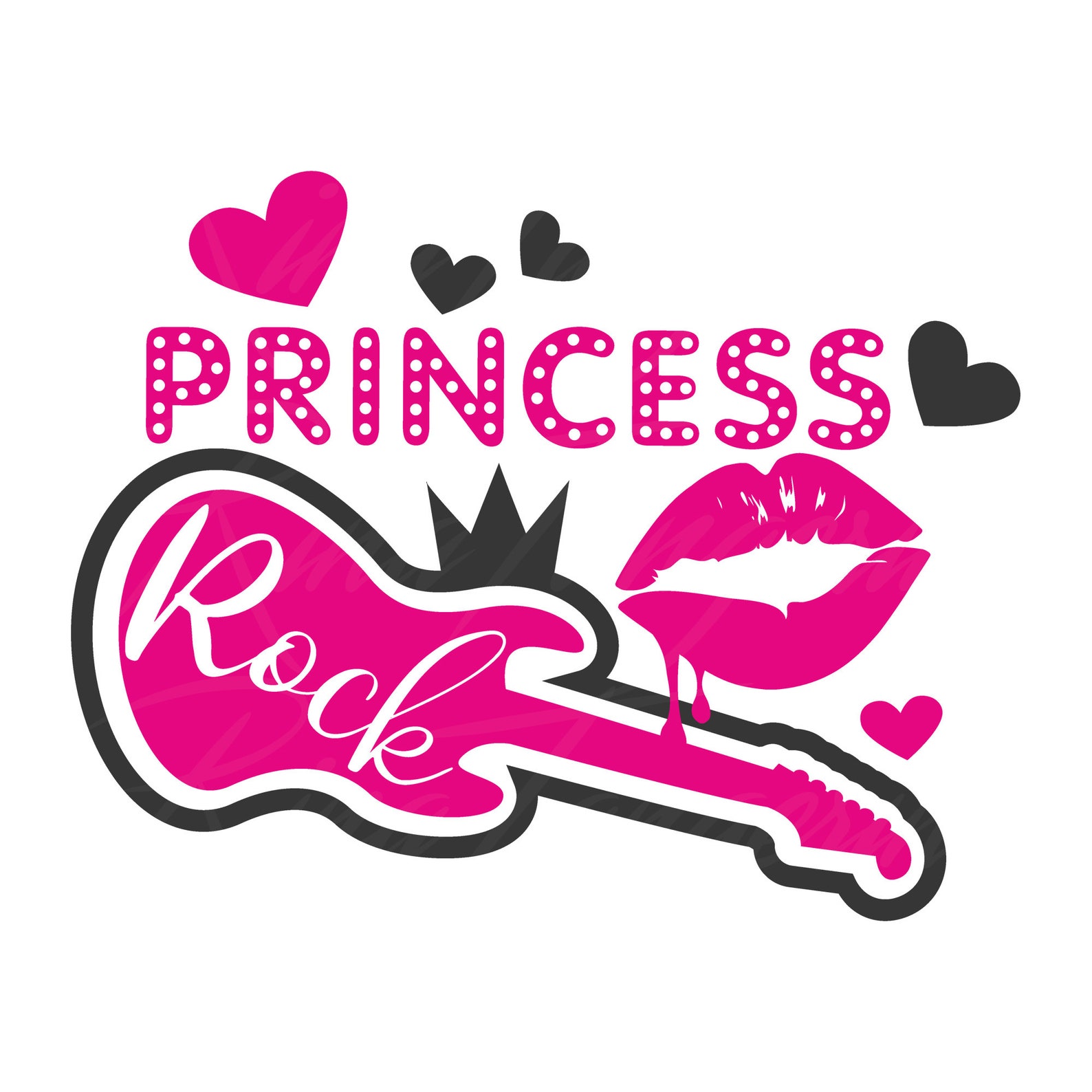 Rock Princess Svg Princess Svg Baby Svg Lips Svg Girl Svg Png | Etsy