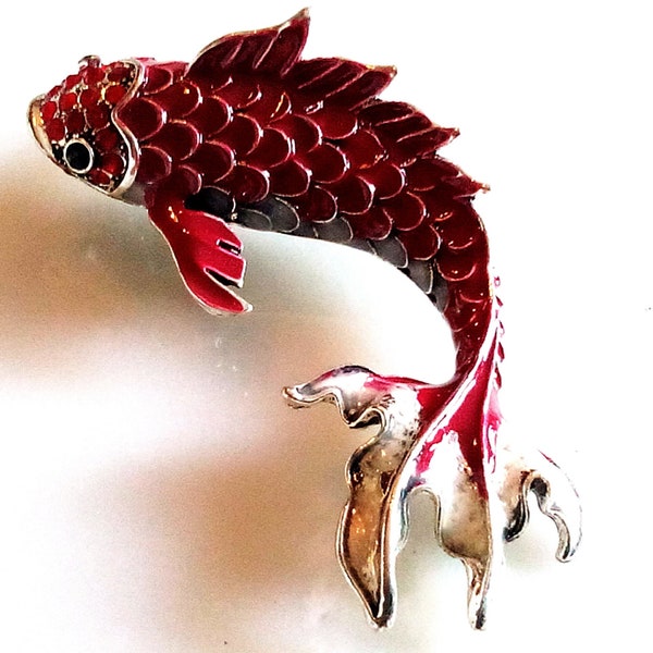 Koi Fish Brooch - Etsy