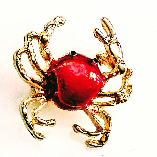 Crab Brooch - Etsy