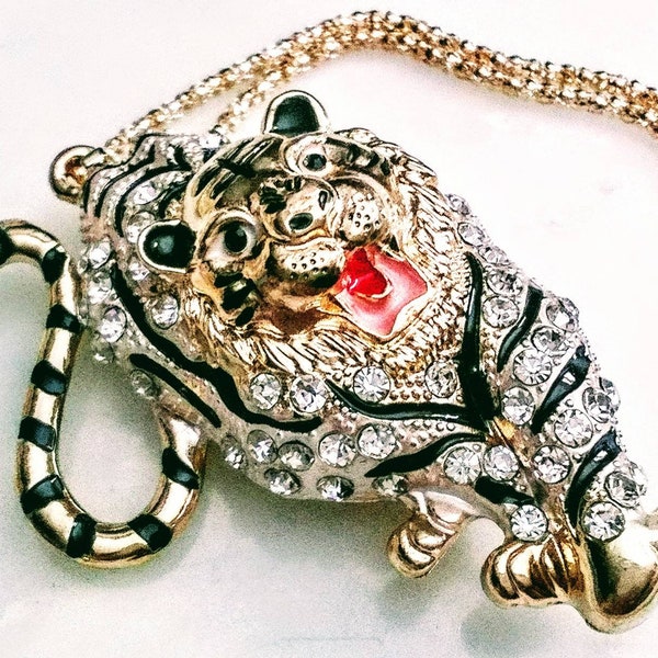 Rhinestone Tiger - Etsy