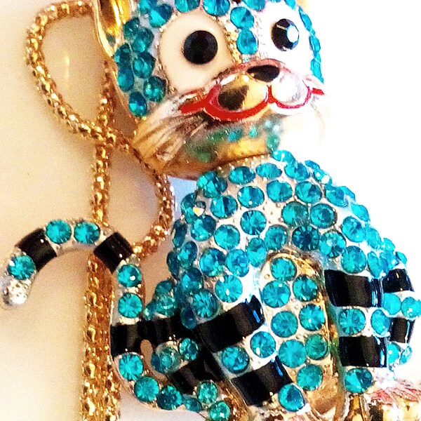 Rhinestone Cat - Etsy
