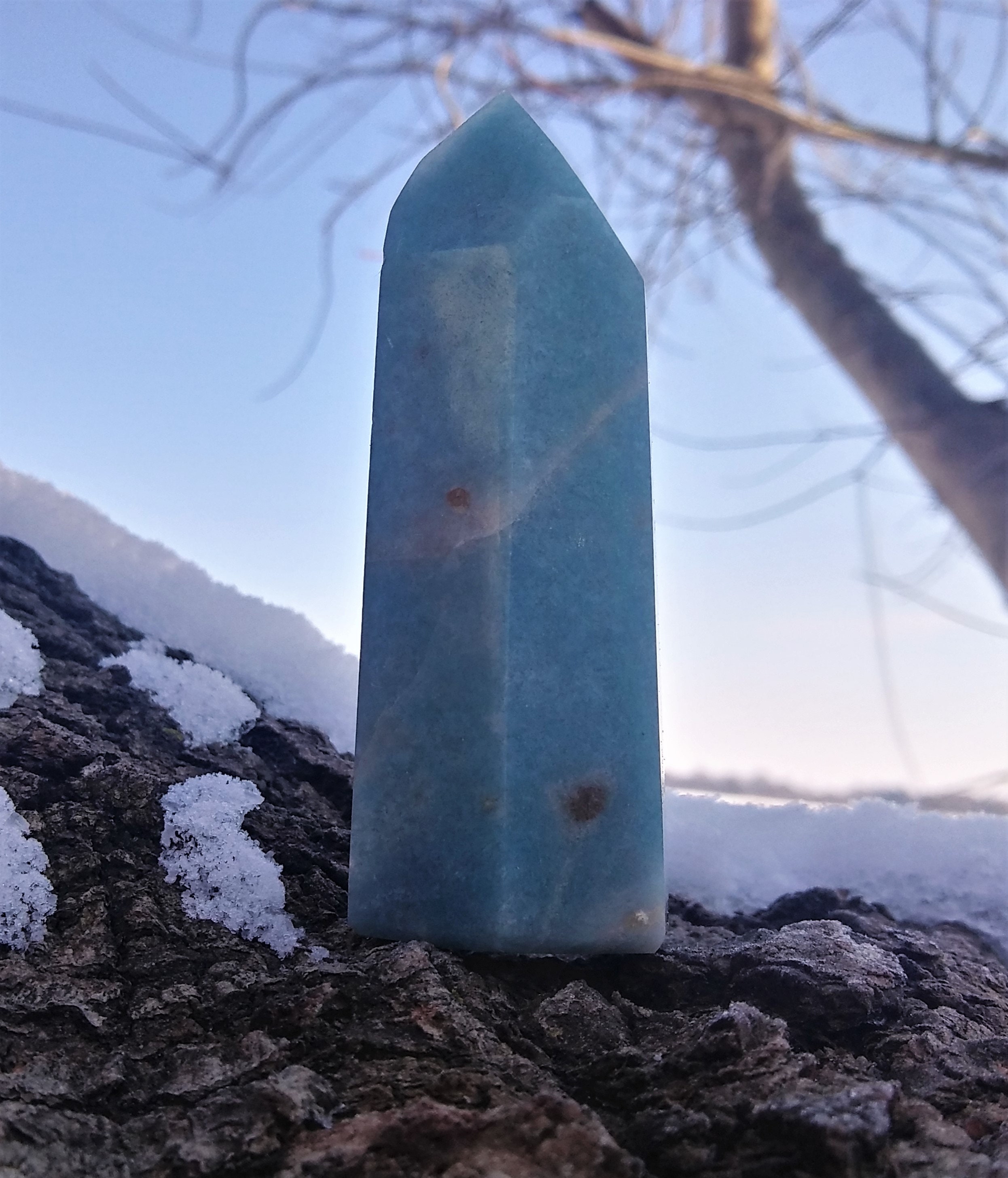 Trolleite Crystal Tower - Throat Chakra - Etsy