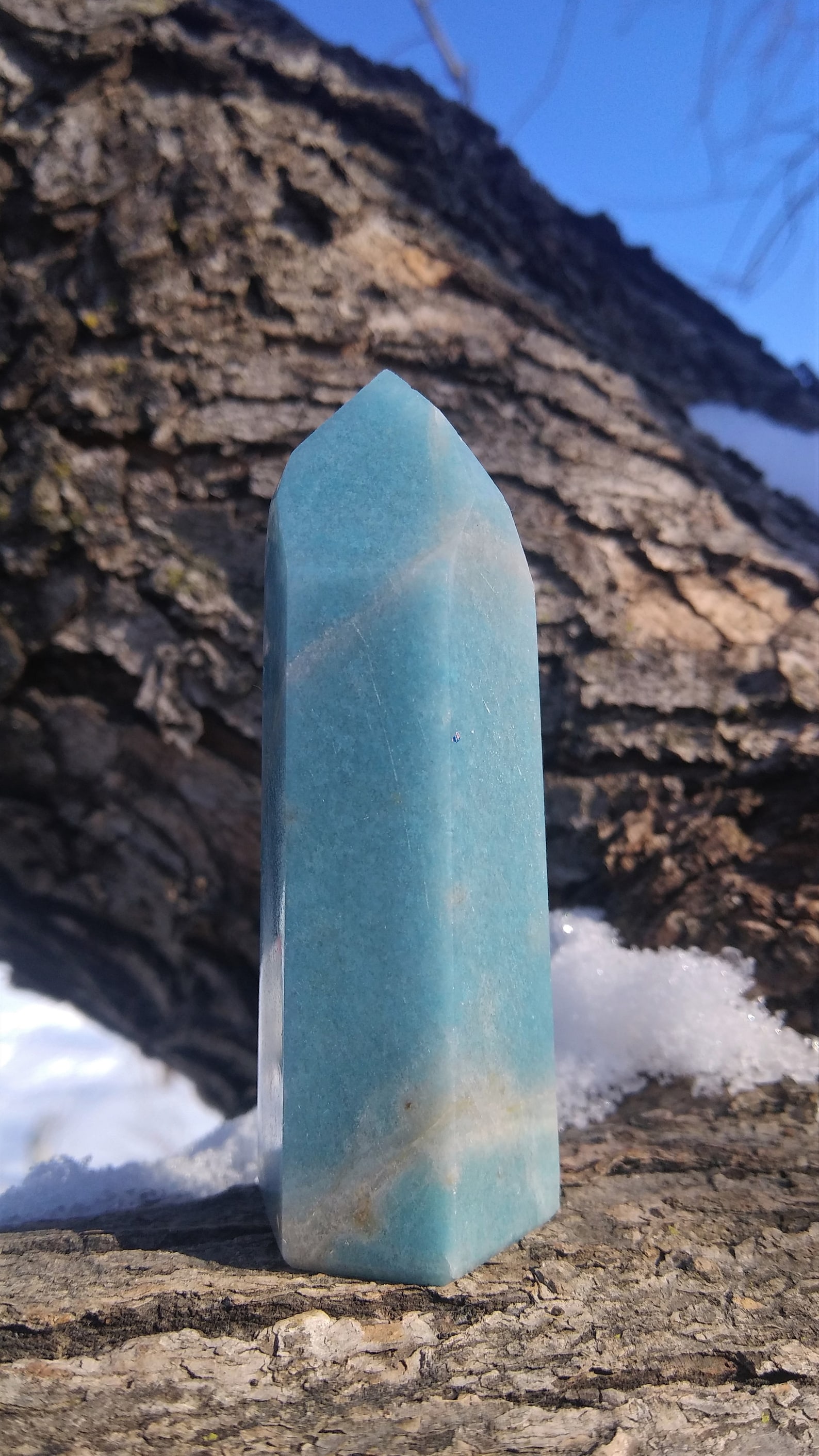 Trolleite Crystal Tower - Throat Chakra - Etsy