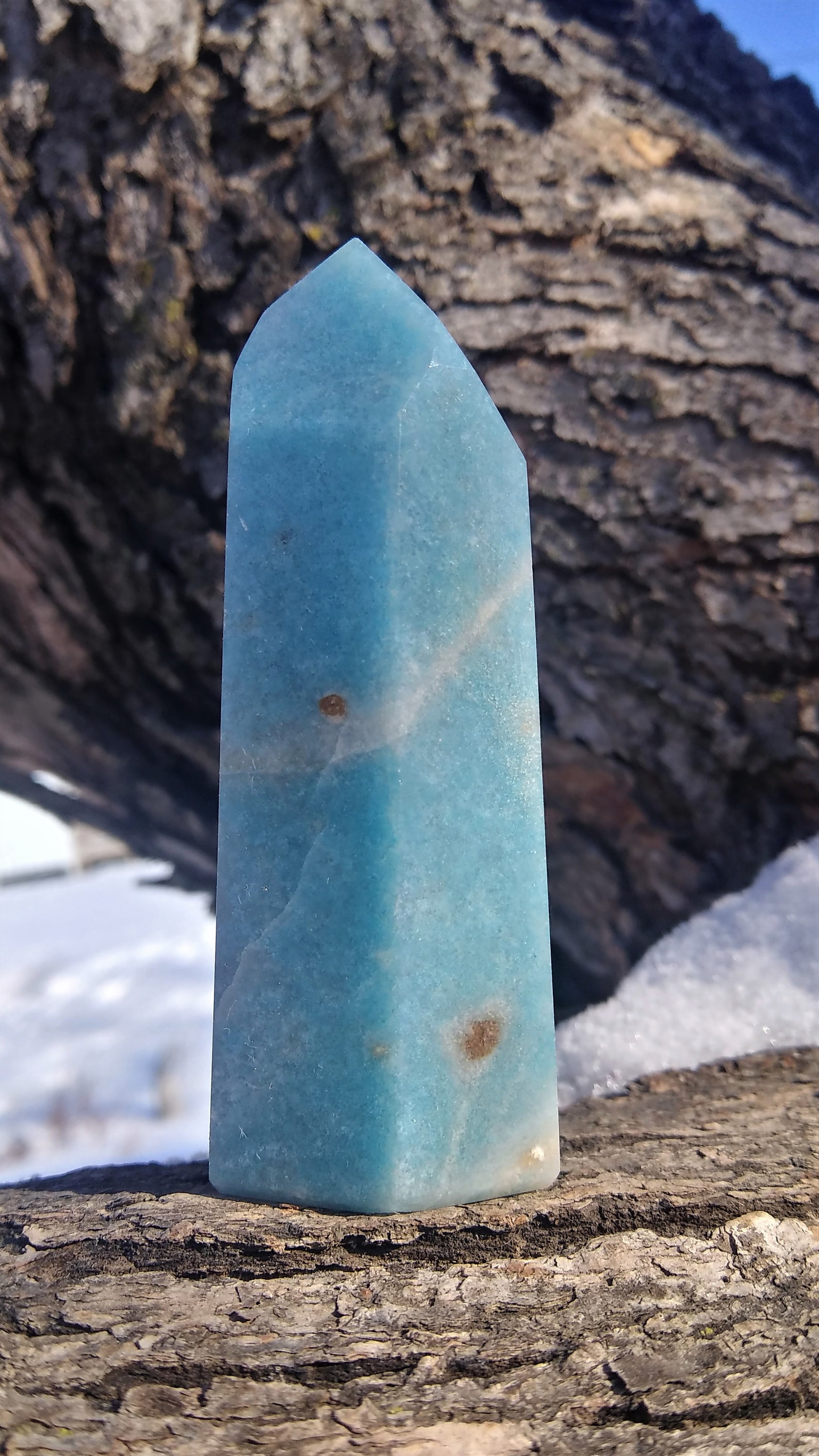 Trolleite Crystal Tower - Throat Chakra - Etsy