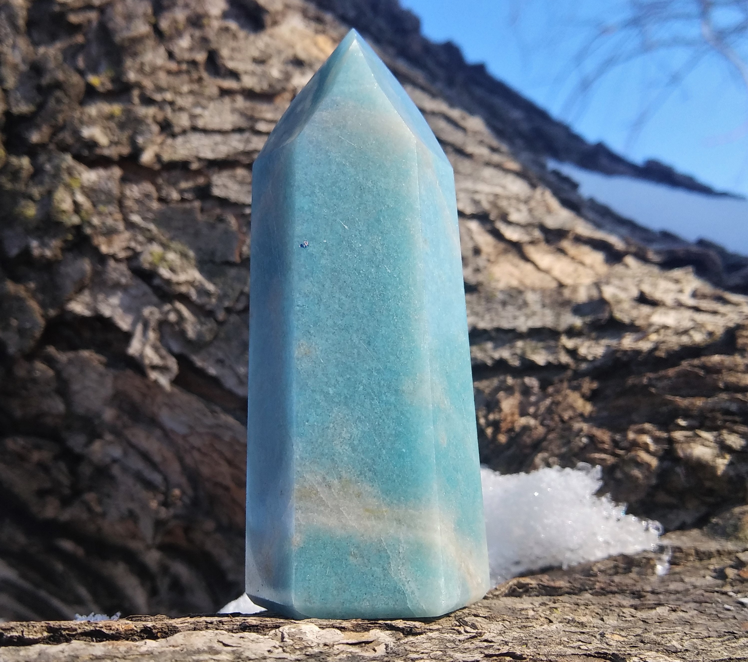 Trolleite Crystal Tower - Throat Chakra - Etsy