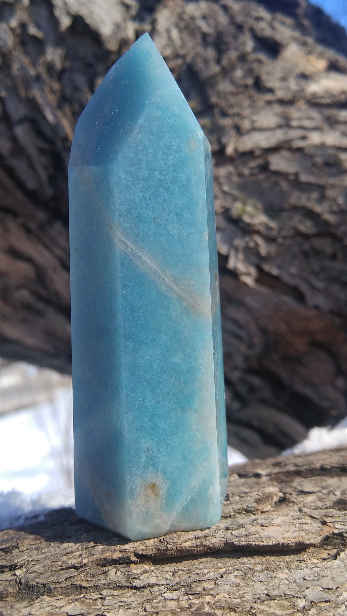 Trolleite Crystal Tower - Throat Chakra - Etsy