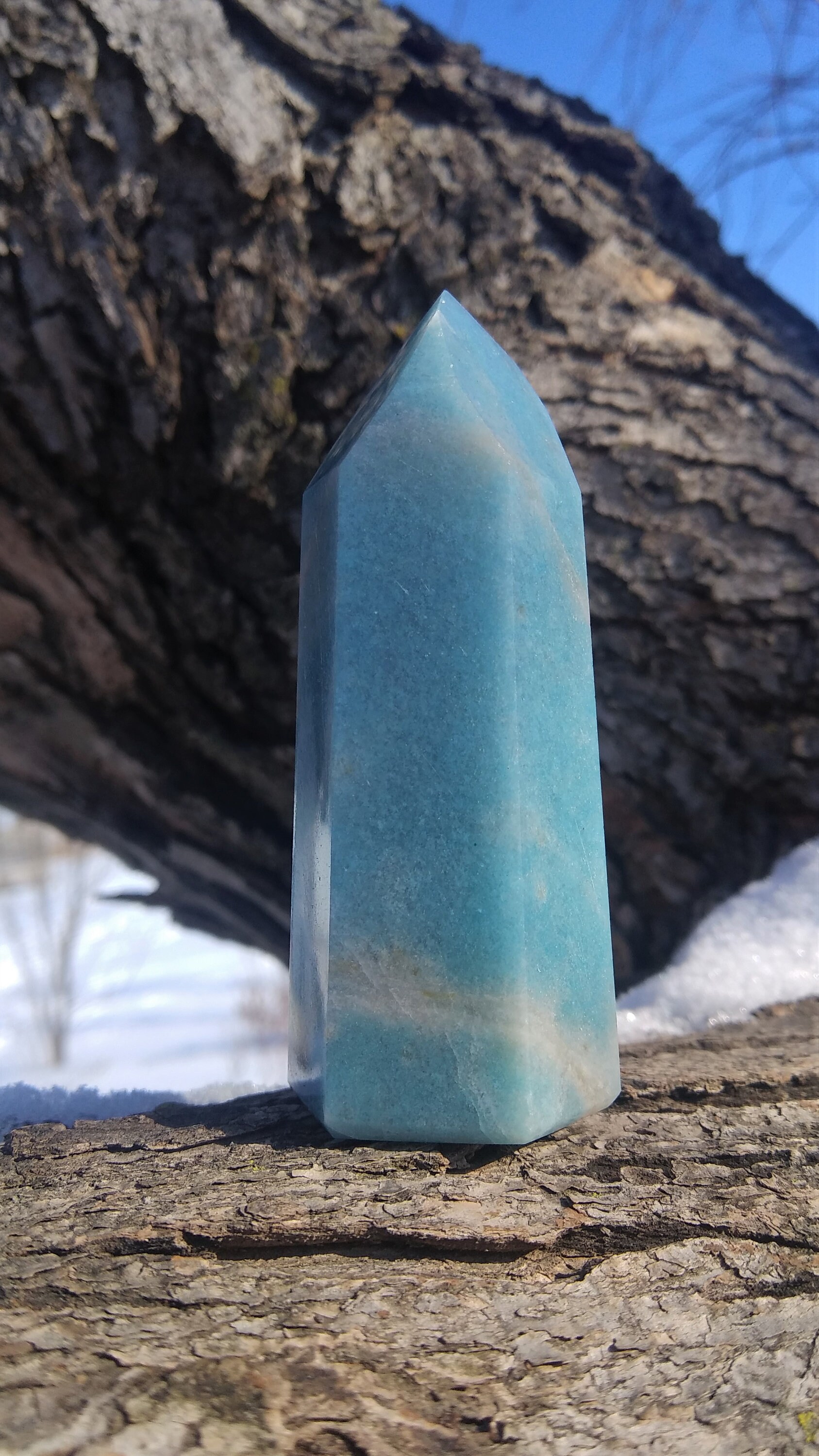 Trolleite Crystal Tower - Throat Chakra - Etsy