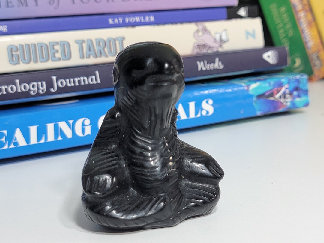 Black Obsidian Yoga Sloth Carving - Animal Carving - Etsy