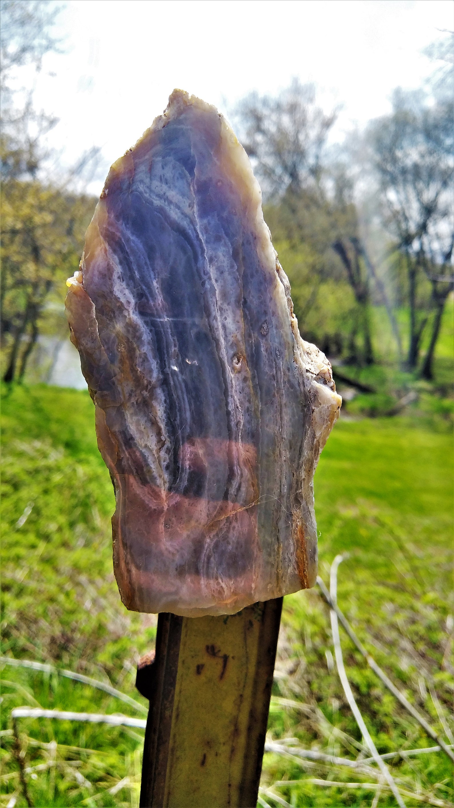 Large Blue Lake Superior Agate Free Form Face Polished - Etsy