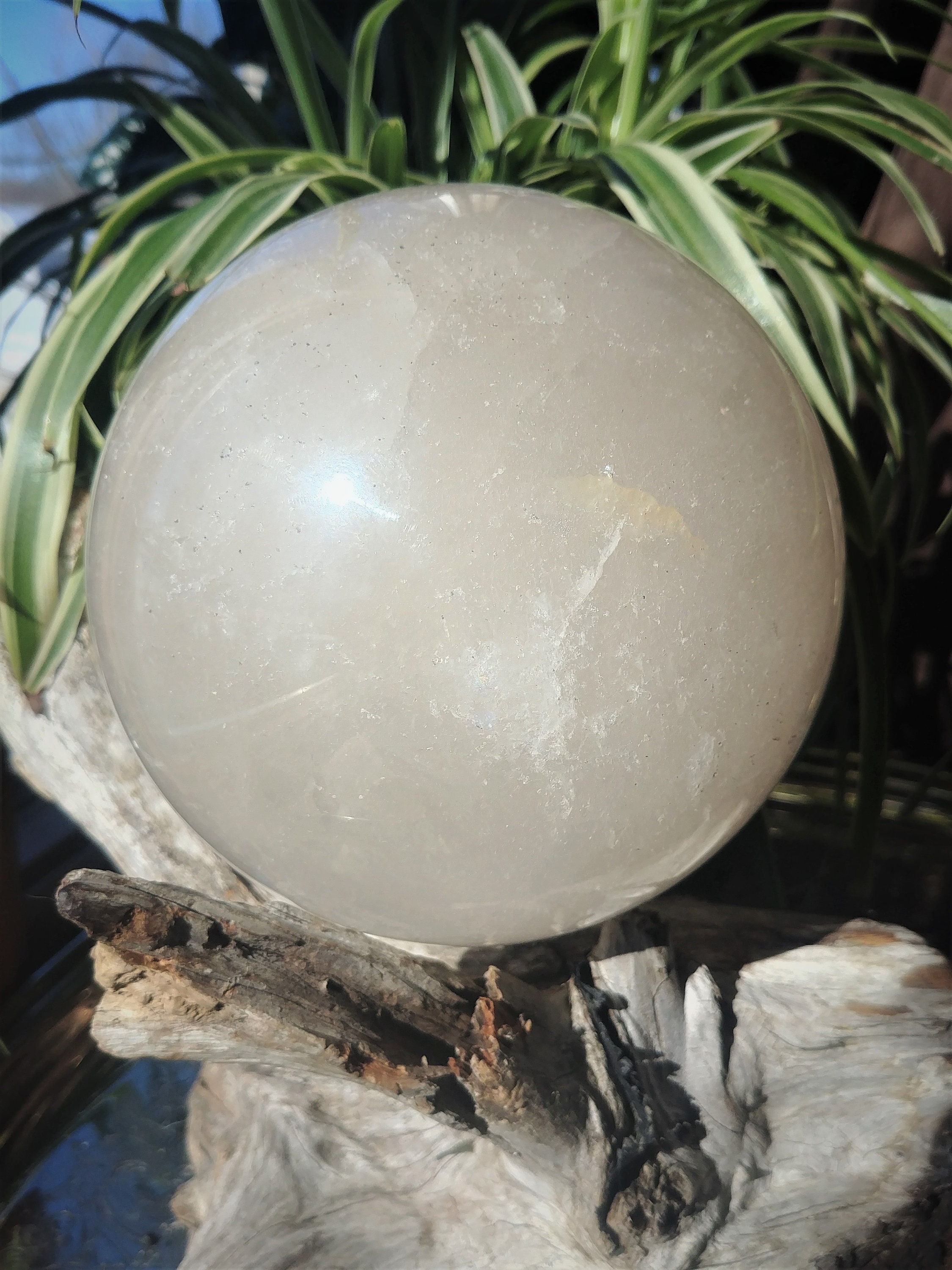 Large Quartz Crystal Ball Divination Gazing Sphere Witches | Etsy