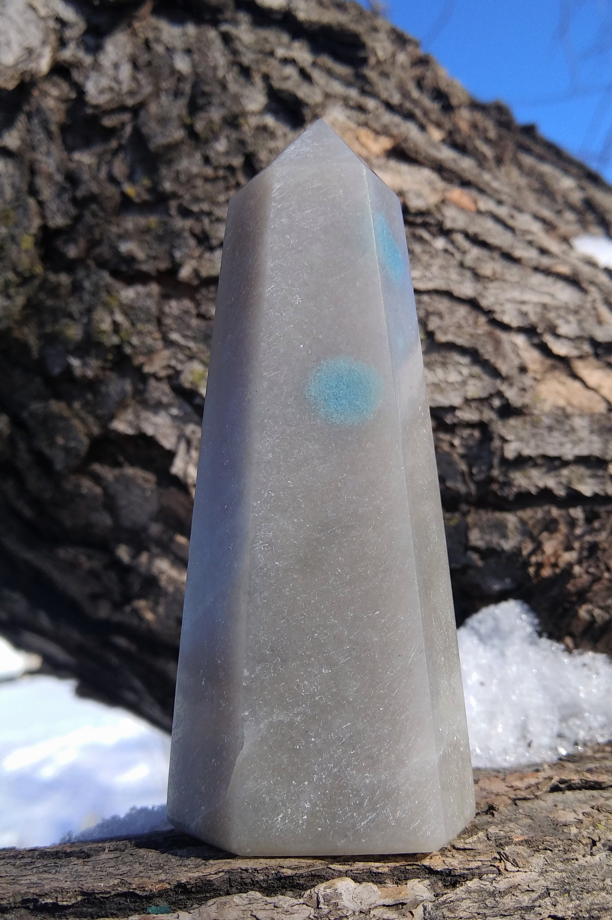 Trolleite Crystal Tower - Throat Chakra - Etsy