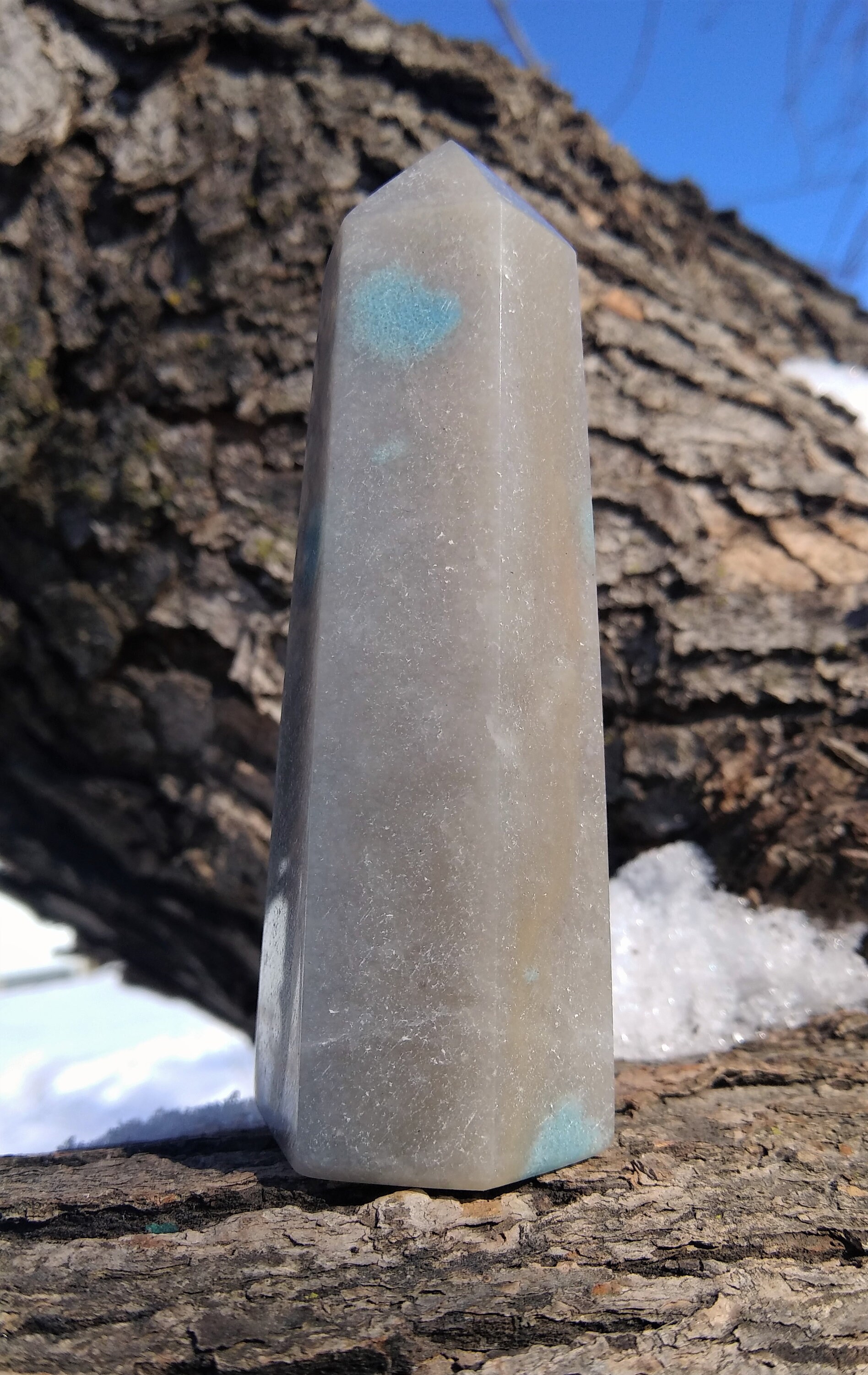 Trolleite Crystal Tower - Throat Chakra - Etsy