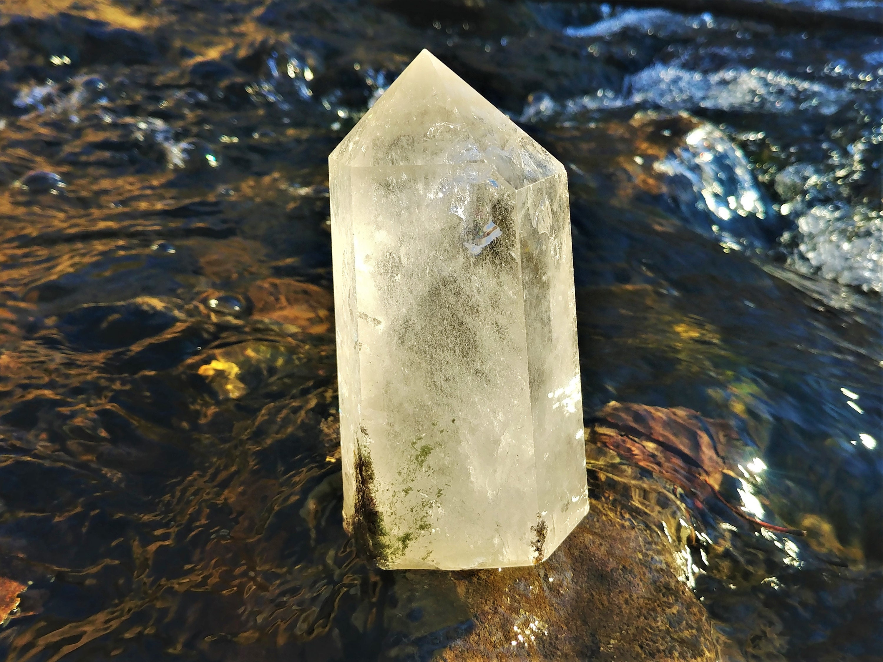 Shamanic Inclusion Dream Stone Ghost Quartz Chlorite Crystal | Etsy