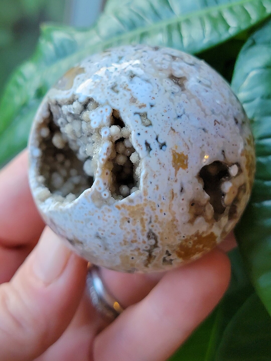 Druzy Orbicular Ocean Jasper Sphere From Madagascar Heart Chakra ...