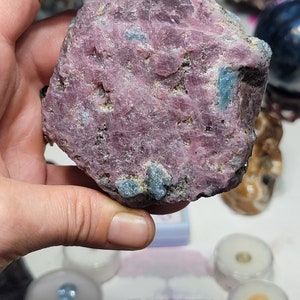 Aqua Gem Kyanite in Ruby UV Reactive Specimen - Etsy