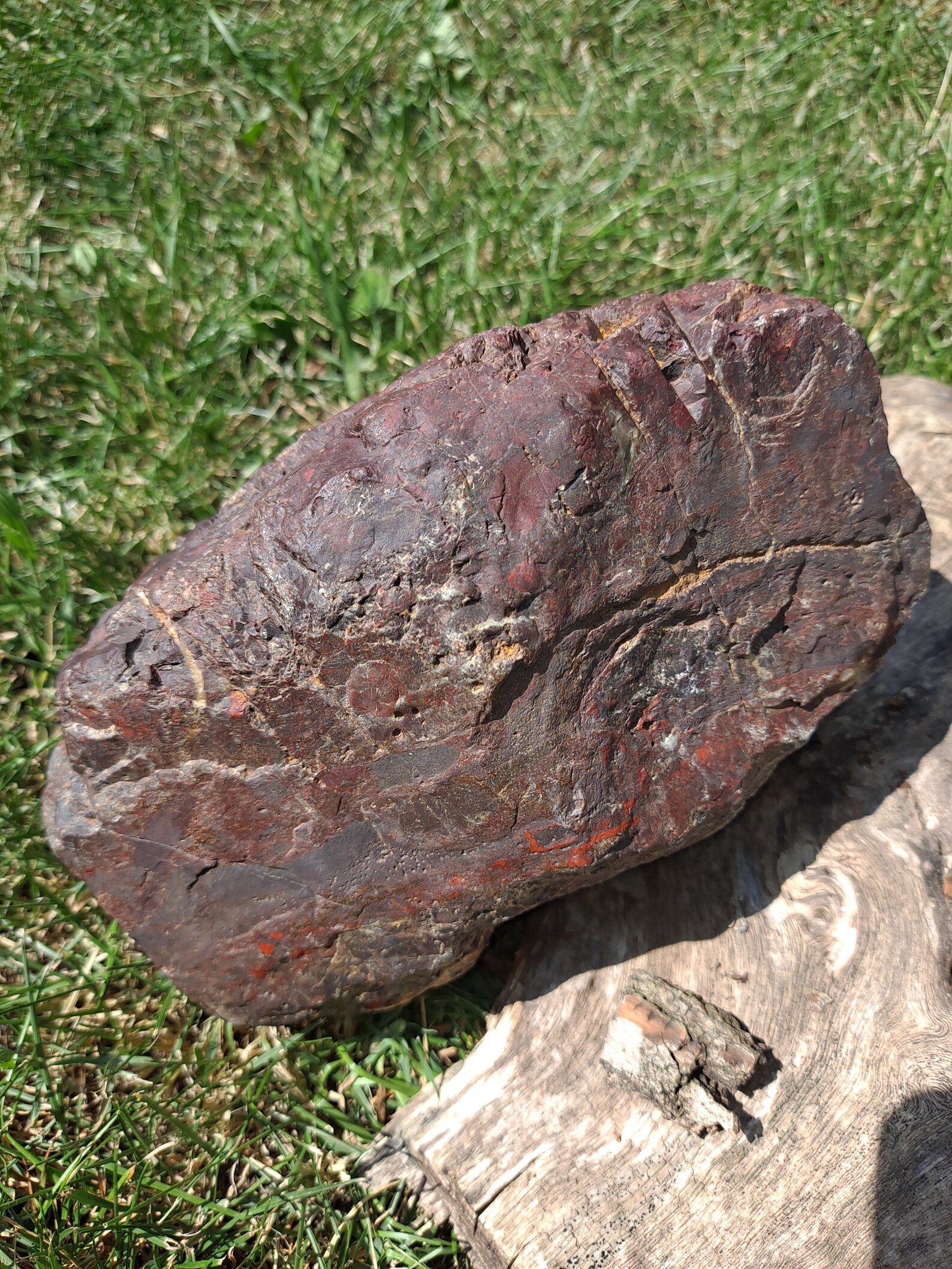 XL Genesis Stone Iowa Red Jasper With Banded Bron Formation - Etsy