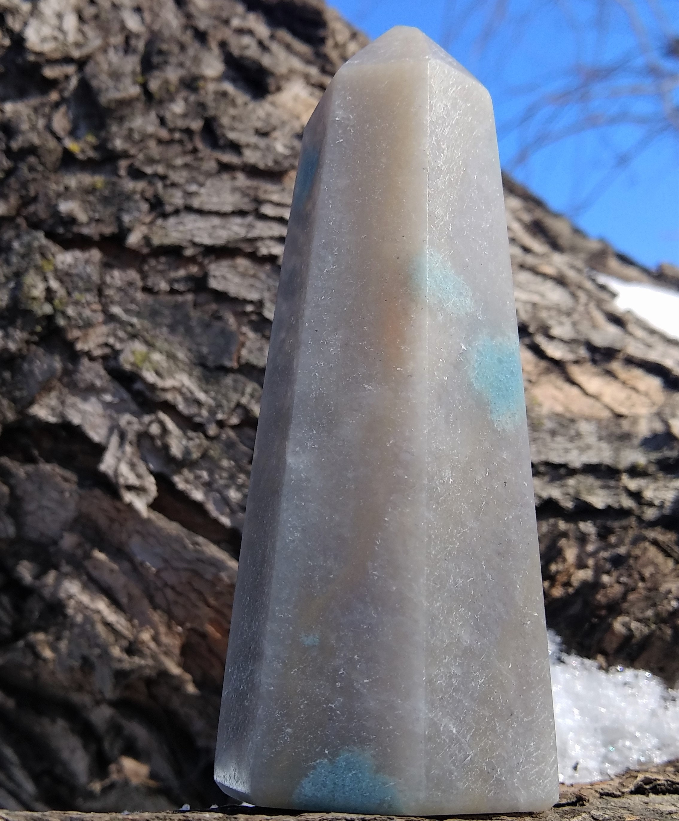 Trolleite Crystal Tower - Throat Chakra - Etsy