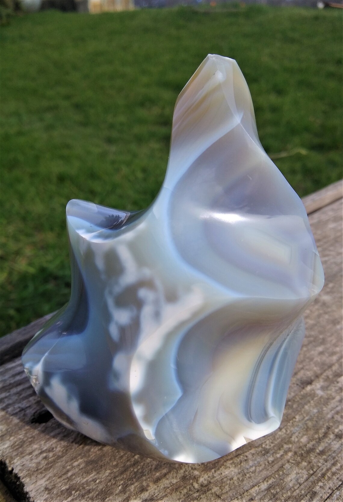 Orca Agate Flame - Ocean Agate Freeform - Agate - Etsy