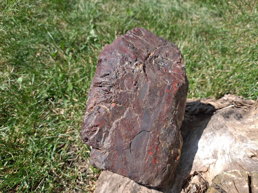 XL Genesis Stone - Iowa Red Jasper With Banded Bron Formation - Root ...