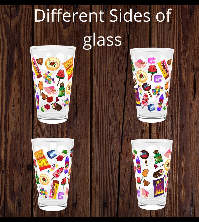 Mexican Snacks Glass Cup, Mexican Snacks Glass Can, Mexican Snacks Cup ...