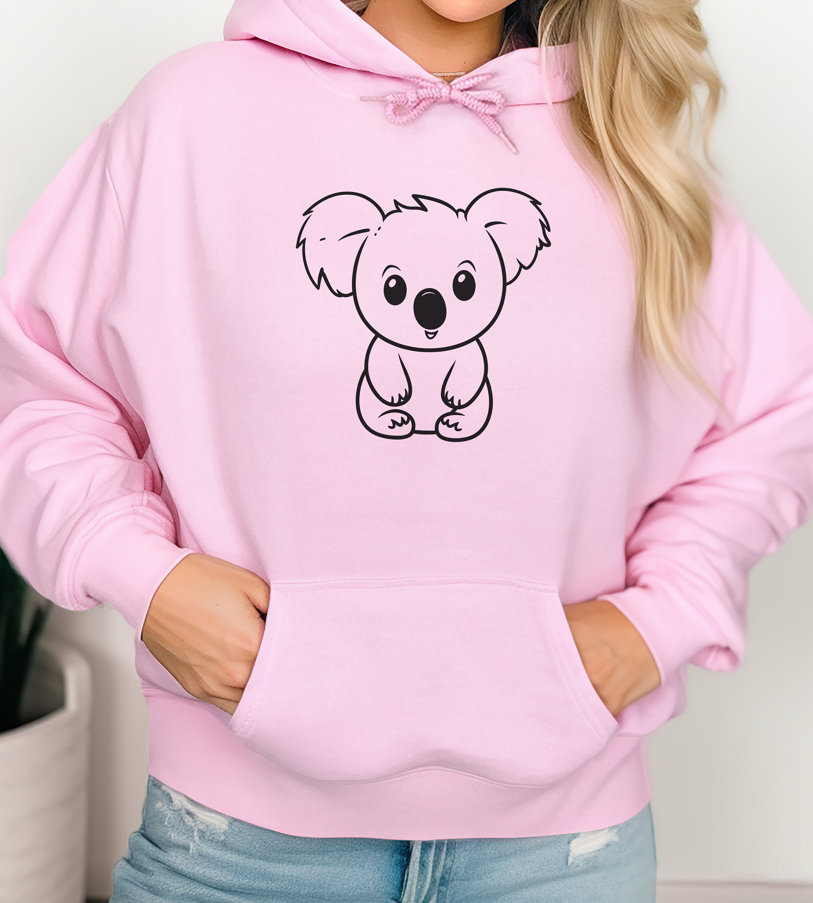 Koala Hoodie,koala Gifts,pocket Koala Hoodie,koala Bear Shirt,cute ...