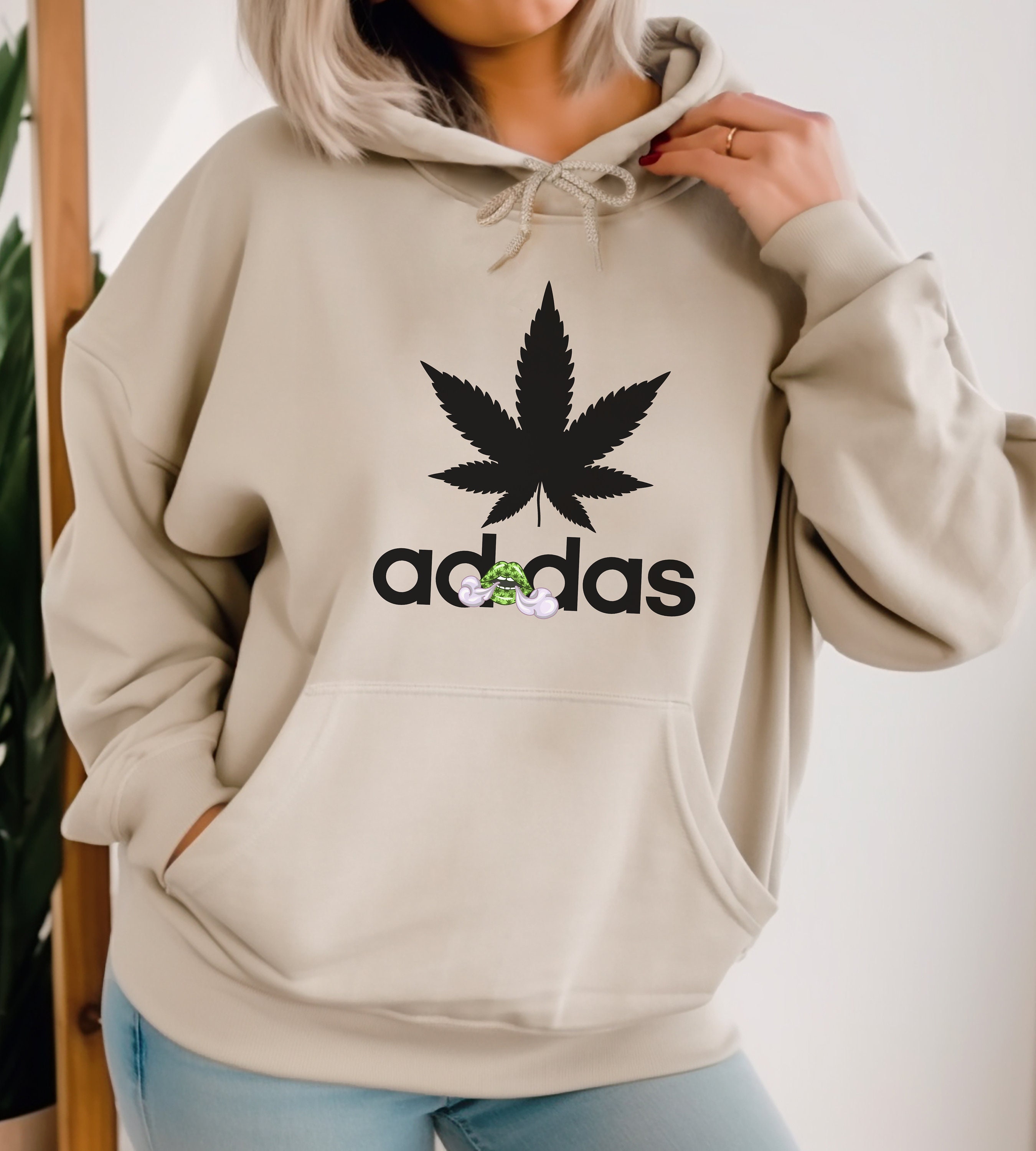 Funny Unisex Marijuana Leaf Graphic Hoodie, Marijuana Gifts for Stoner ...