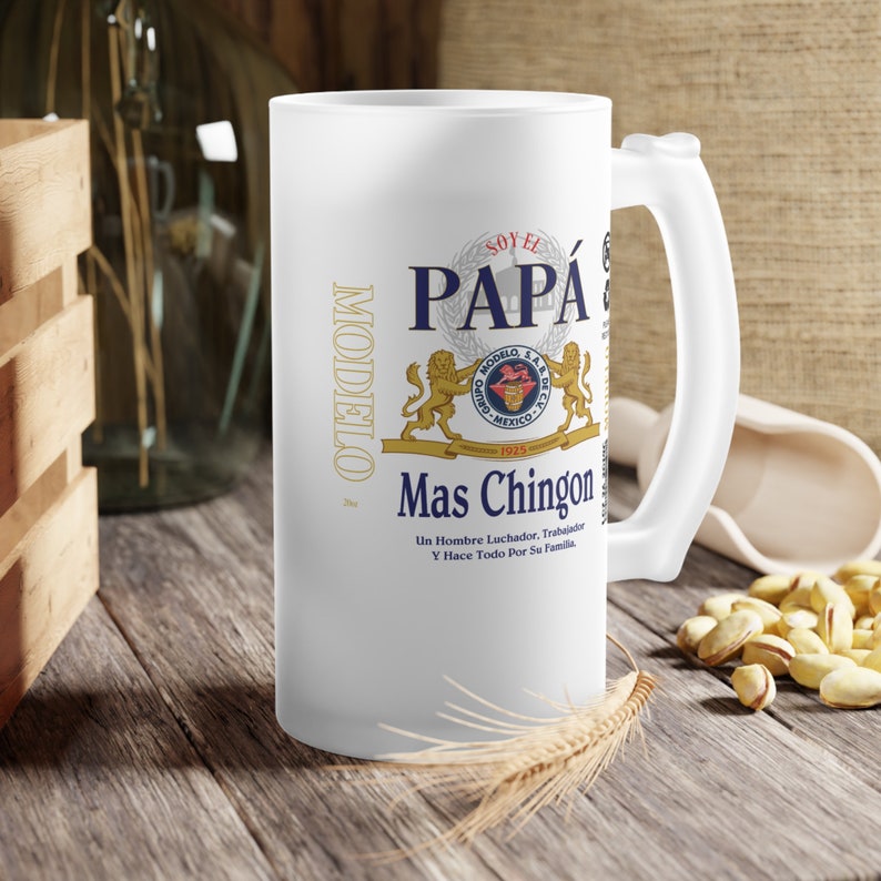 Frosted Modelo Beer Mug,modelo Beer Mug, Glass Modelo Papa, El Papa Mas ...