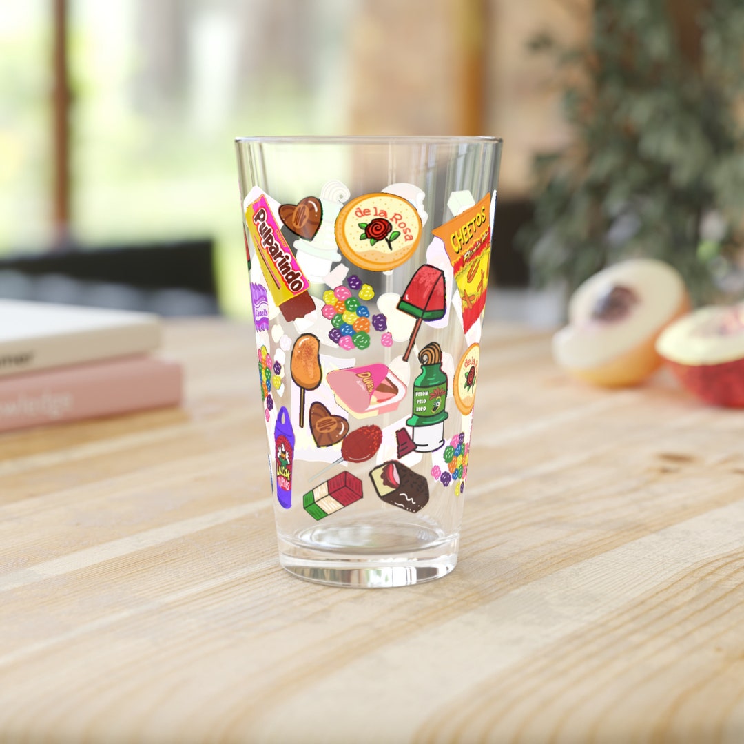Mexican Snacks Glass Cup, Mexican Snacks Glass Can, Mexican Snacks Cup ...