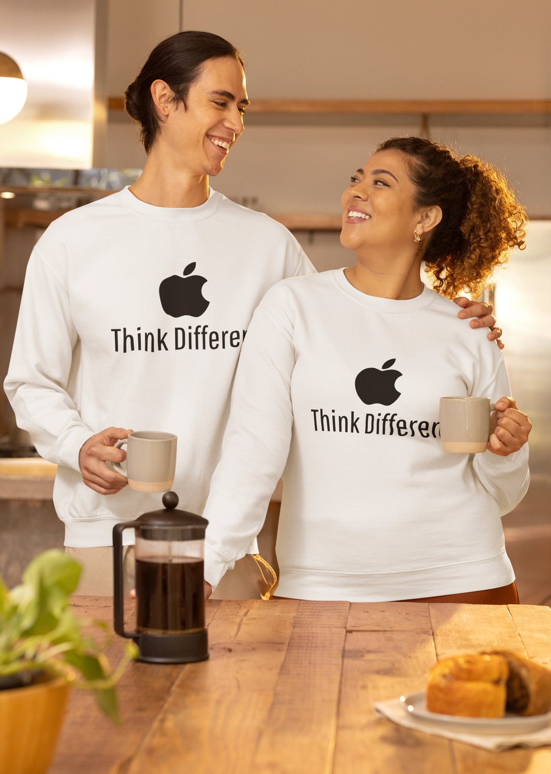 Think Different Apple Computer Sweatshirt, Apple Genius T-shirt,apple ...