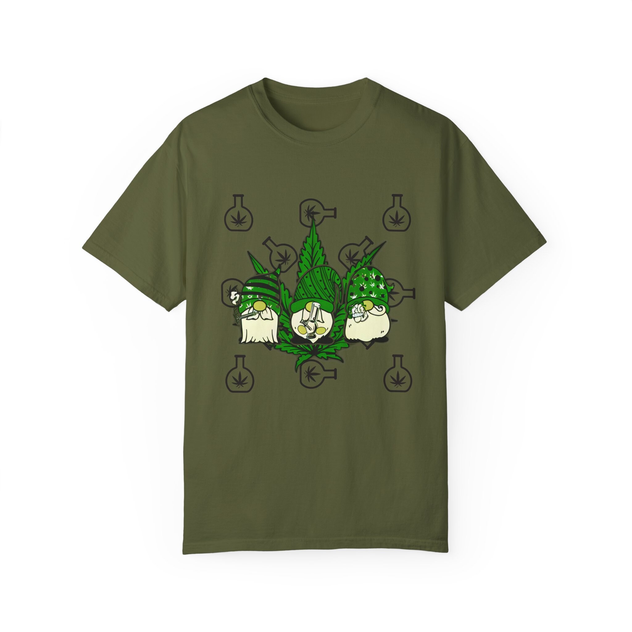 Gnome Weed T-shirt, Marijuana Pot Leaf Graphic Tees, Marijuana Gifts for Stoner, Stoner Gifts ...