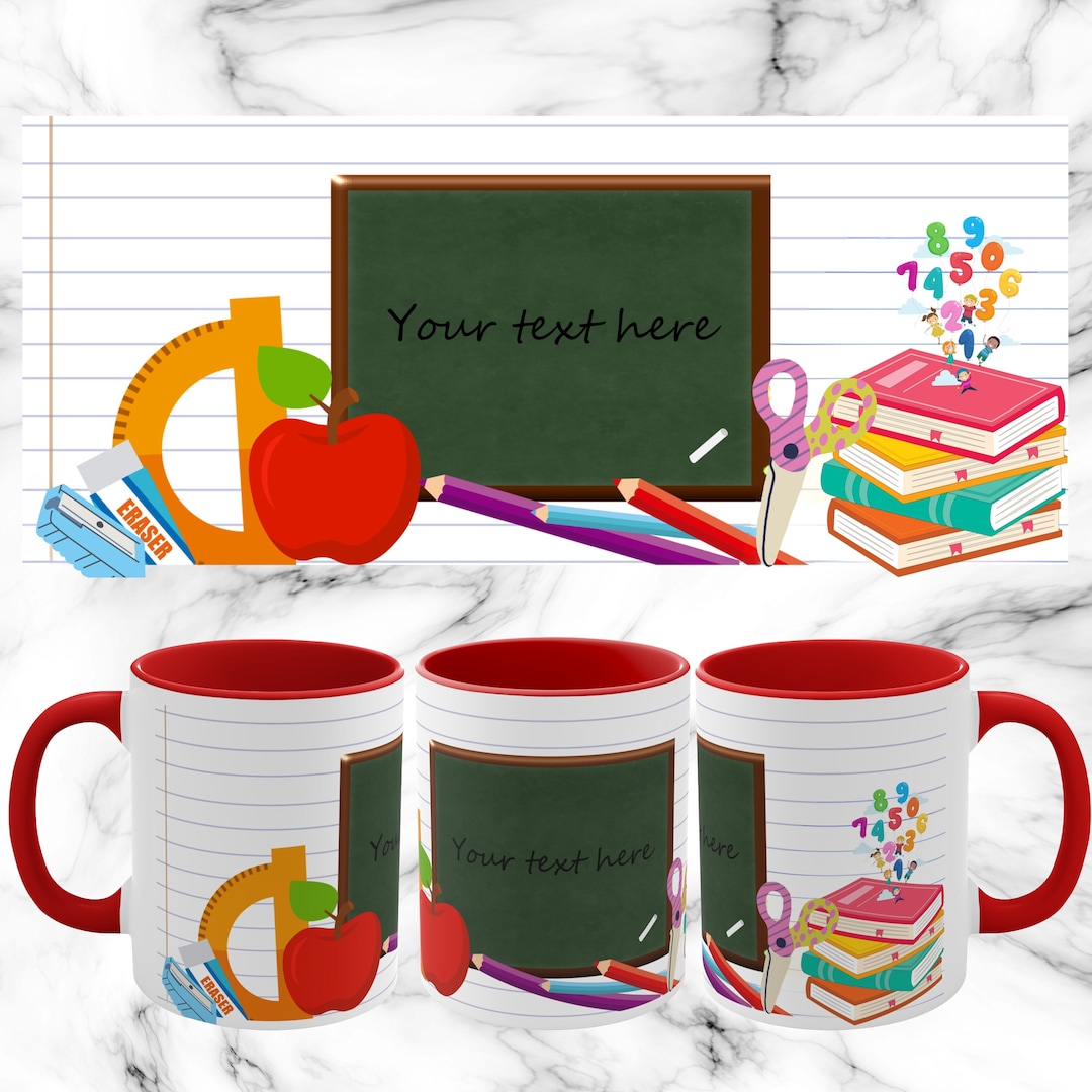 Custom Teacher Mug, Personalized Teacher Mug, Personalized School Mug ...