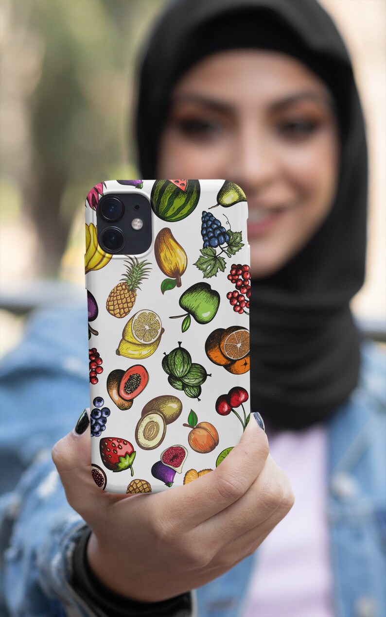 Summer Fruits Watercolor Collage Phone Case,girly Fruit Aesthetic ...