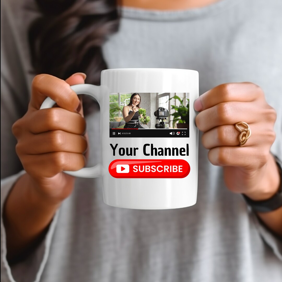 Your Channel Custom Coffee Mug,custom YOUTUBB Subscribe Mug, Your ...