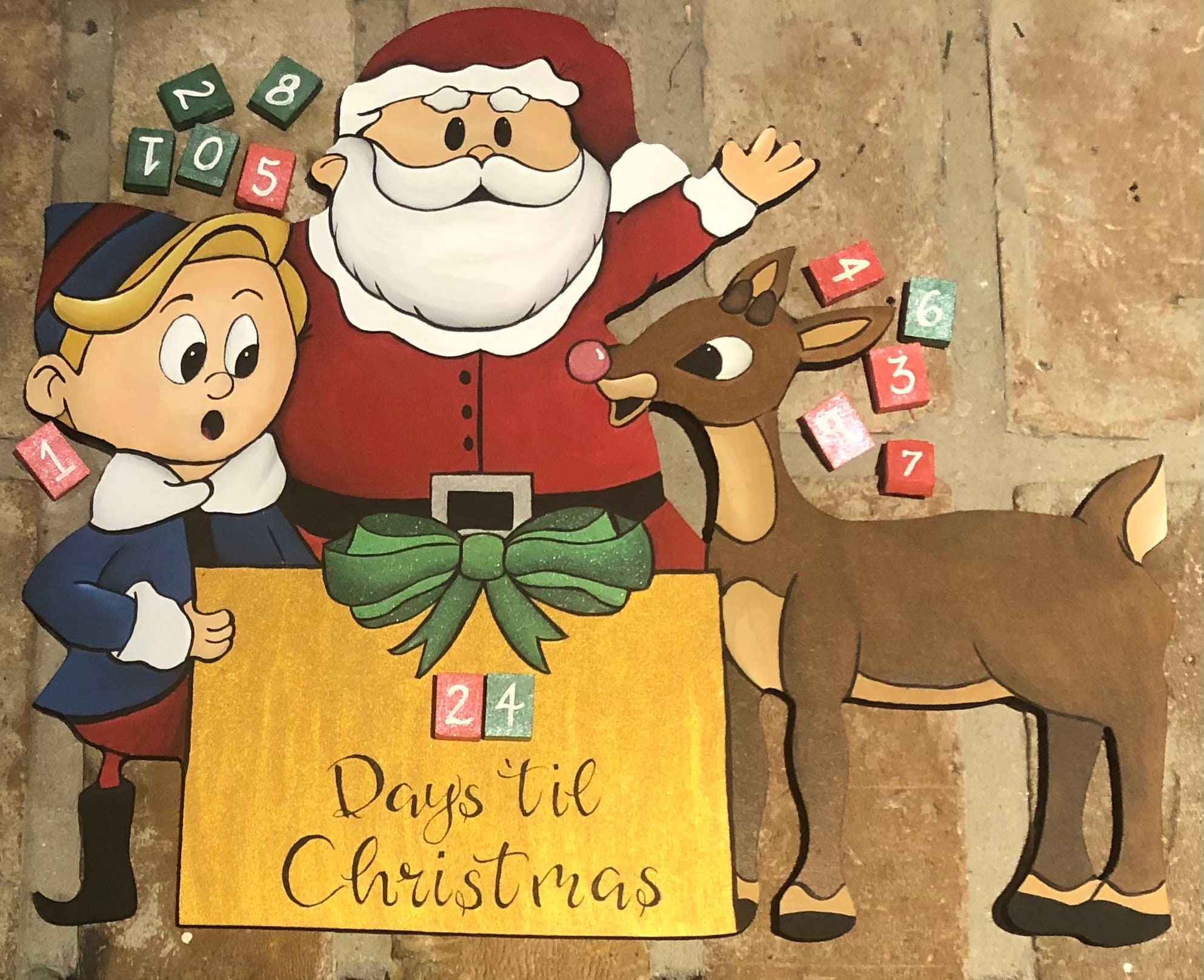 Rudolph Christmas Countdown - Etsy