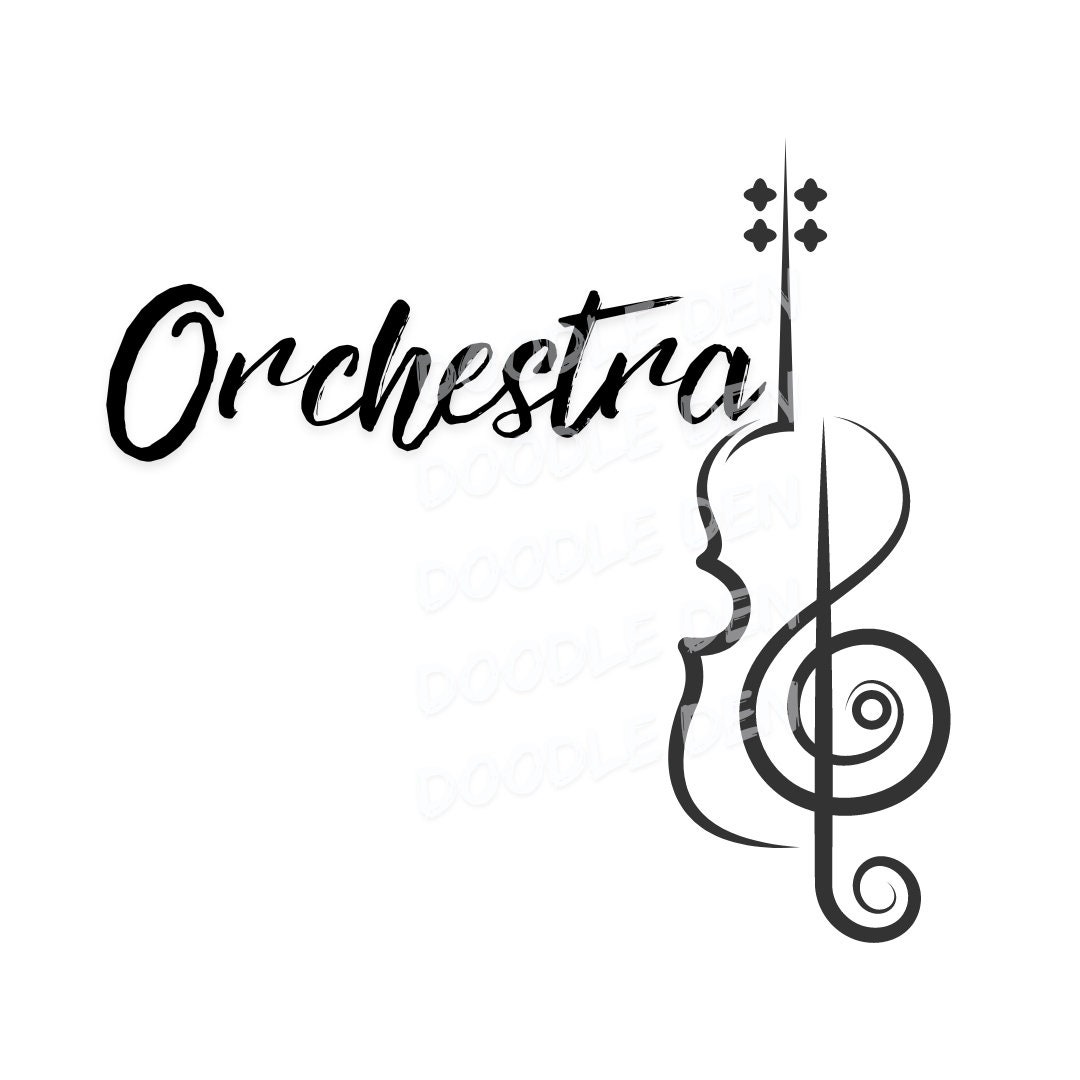 Orchestra Violin PNG Digital File Logo - Etsy