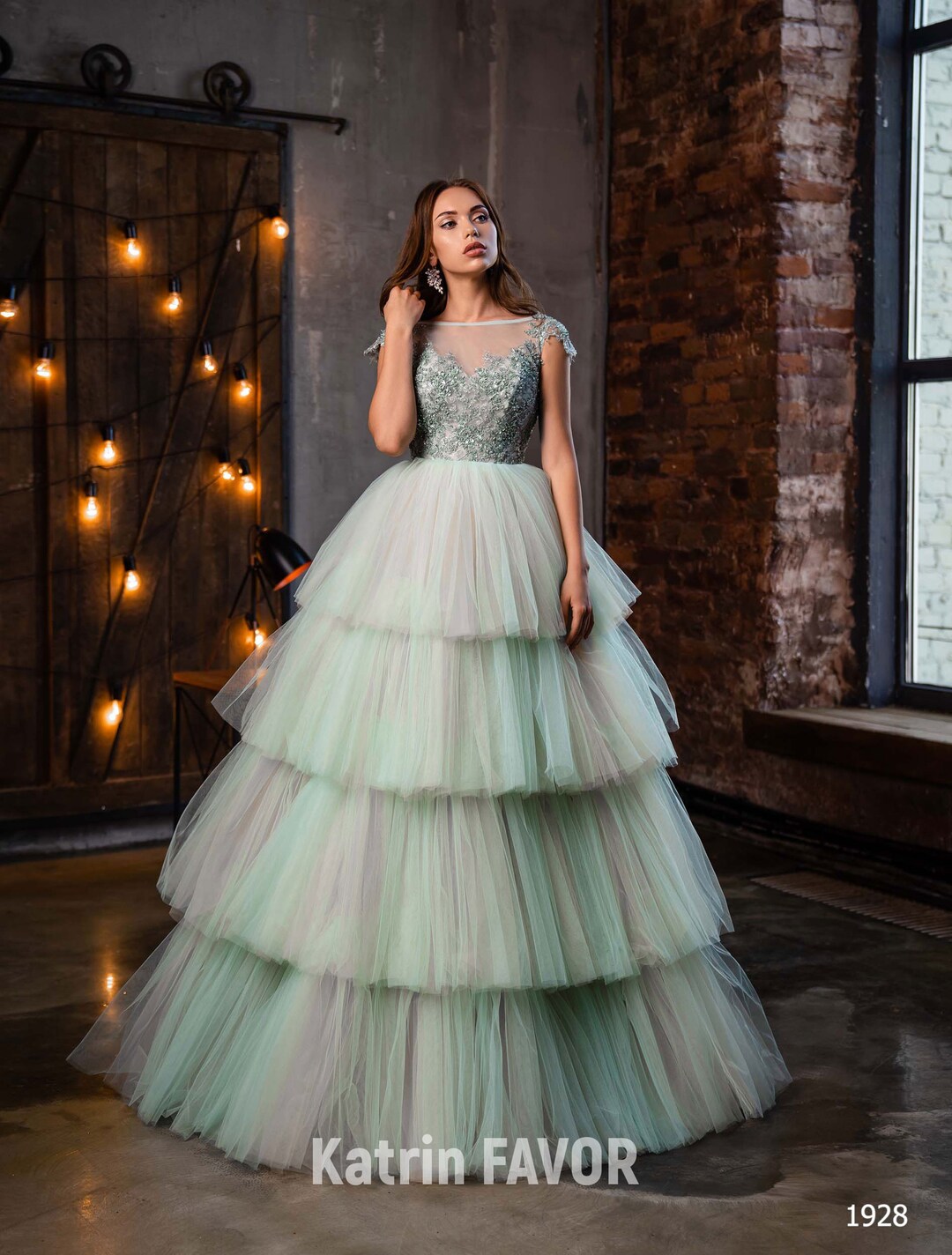 Colorful Alternative Wedding Dress Non Traditional Wedding - Etsy