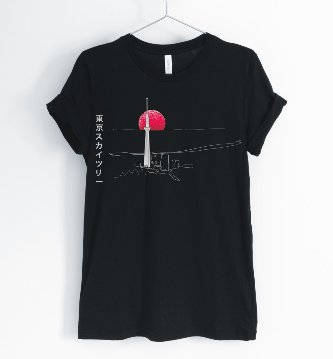 Rising Sun Tokyo Skytree, Japanese Shirt, Tokyo Shirt, Tokyo Skyline ...
