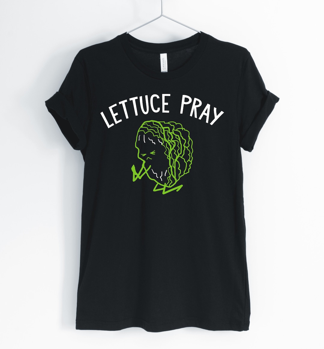 Lettuce Pray, Salad, Salad Shirt, Vegan T-shirt, Funny Vegetarian Tee ...