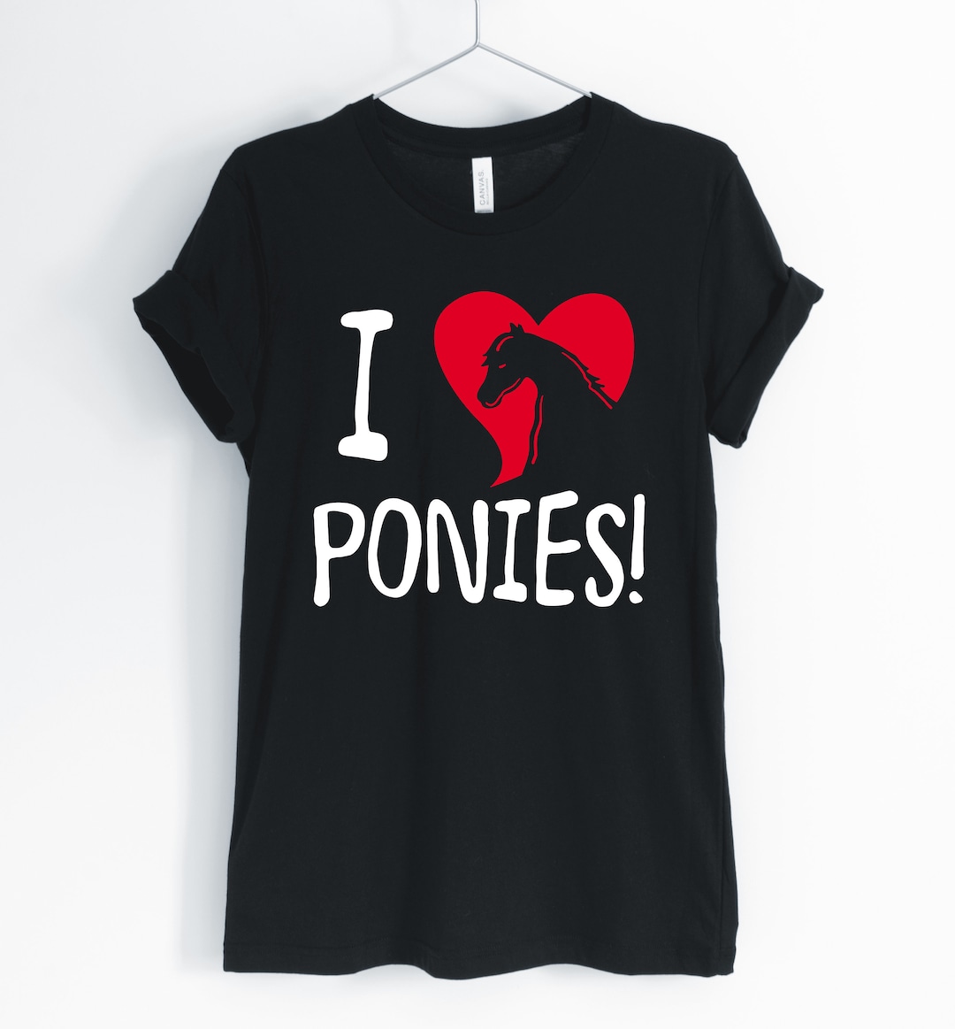 I Love Ponies, Pony, Pony Shirt, Horse and Pony Lover T-shirt, Classic ...