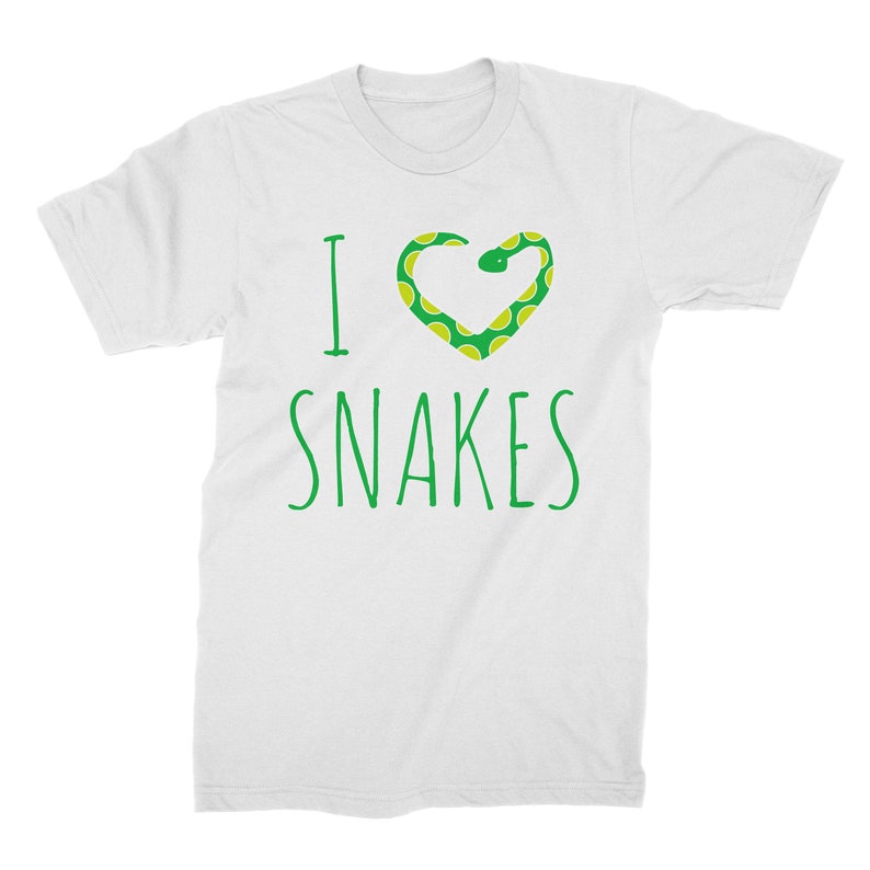 I Love Snakes Snake Snake Shirt Cute Snake Funny Snake - Etsy