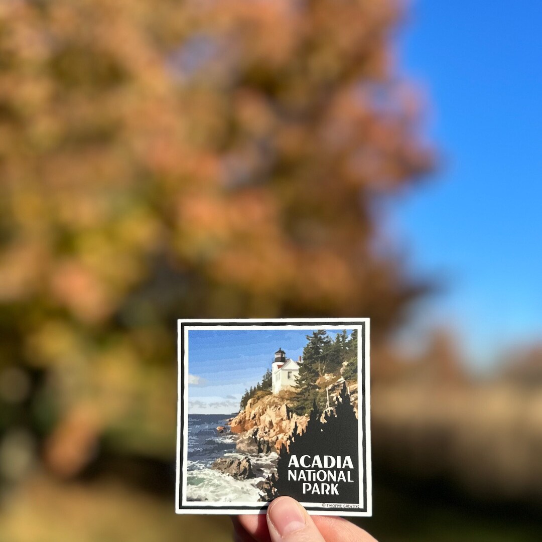 Acadia National Park Sticker · Waterproof and UV Resistant Vinyl Decal ...