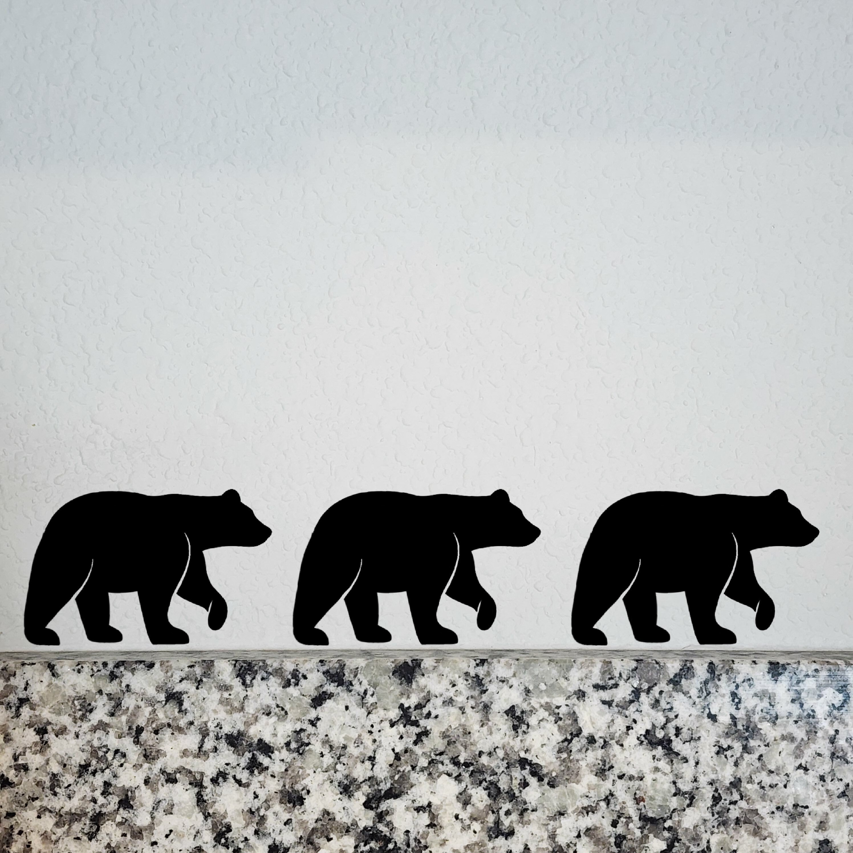Bear Vinyl Decal, Car Window Sticker, MacBook Pro Vinyl, Car Window ...
