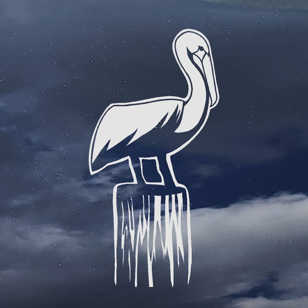 Pelican Vinyl Decal, Car Window Sticker, MacBook Pro Vinyl, Car Window ...