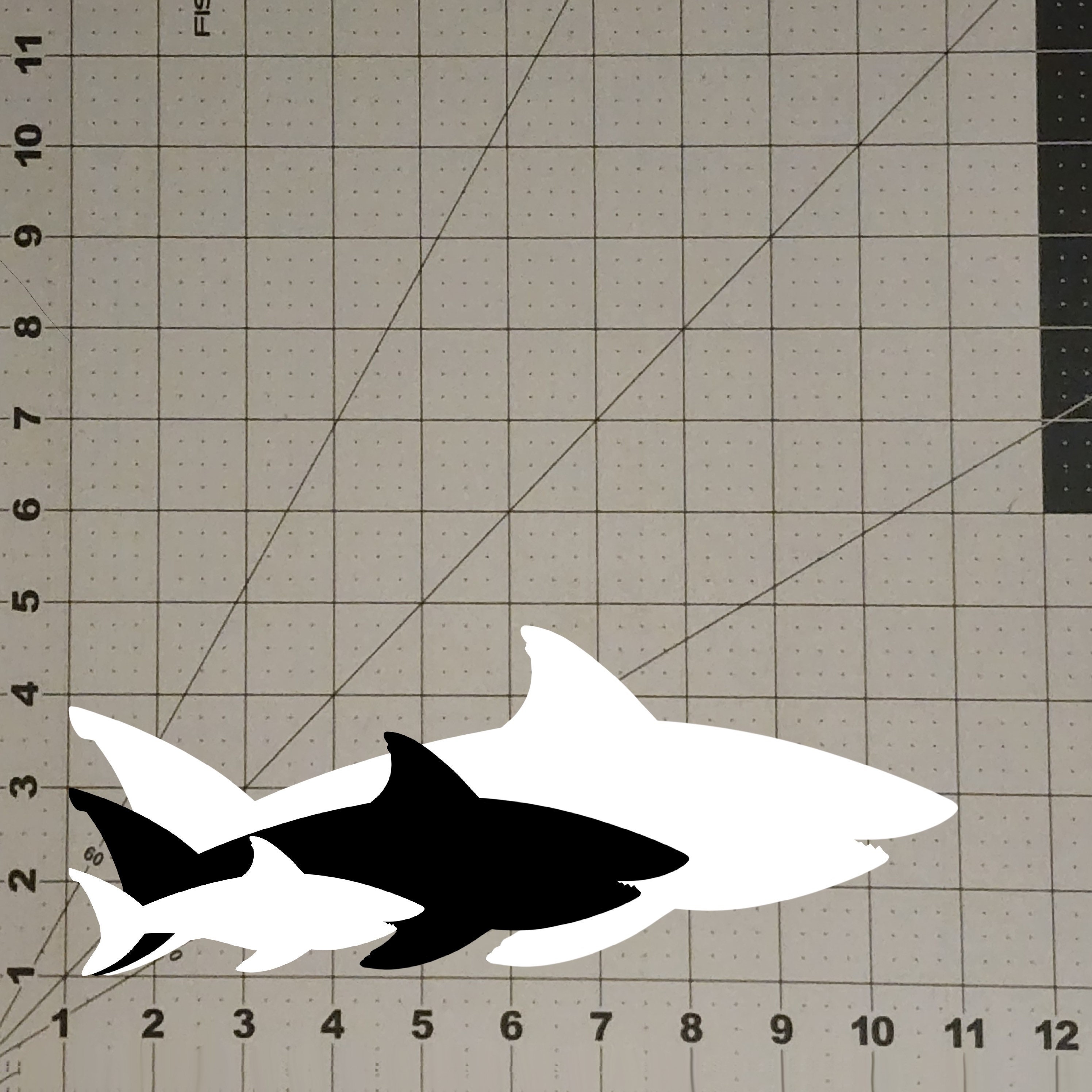 Great White Shark Vinyl Decal Car Window Sticker, MacBook Pro Vinyl ...