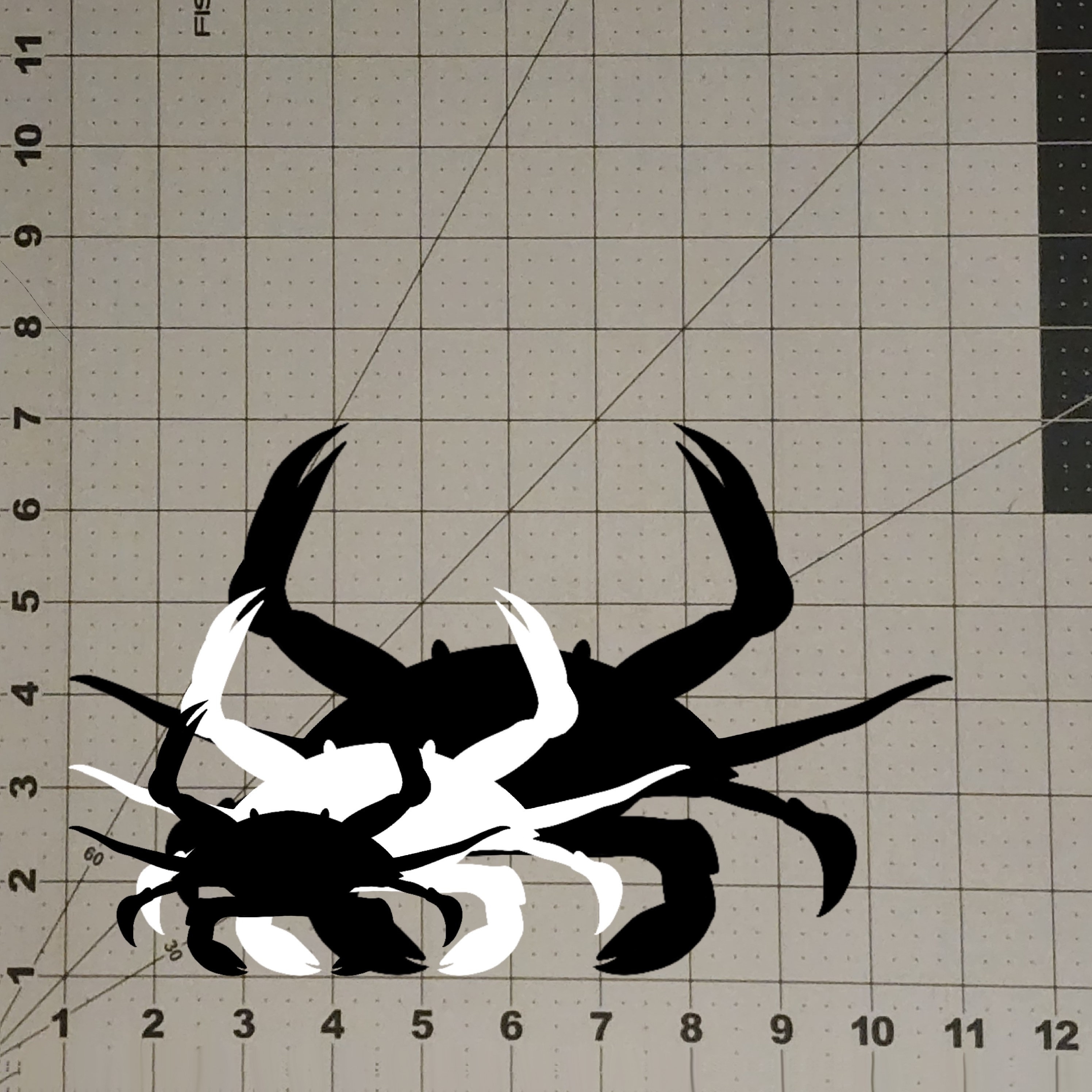 Crab Vinyl Decal Car Window Sticker, MacBook Pro Vinyl, Car Window ...