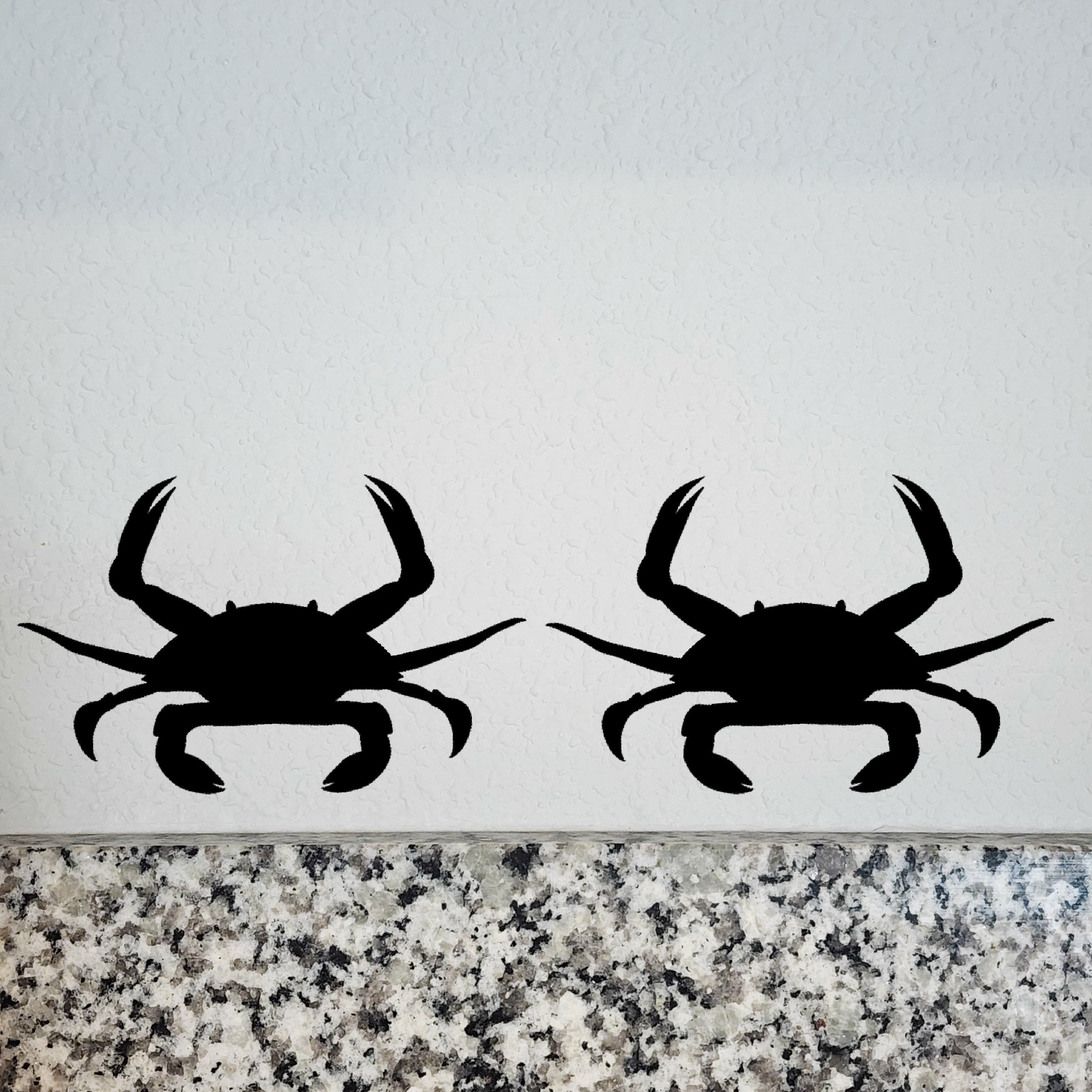 Crab Vinyl Decal Car Window Sticker, MacBook Pro Vinyl, Car Window ...