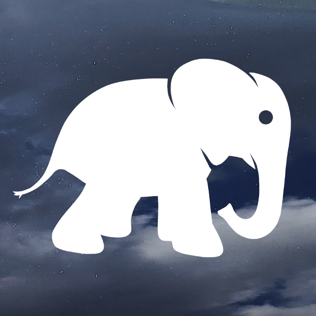 Elephant Vinyl Decal, Car Window Sticker, MacBook Pro Vinyl, Car Window ...