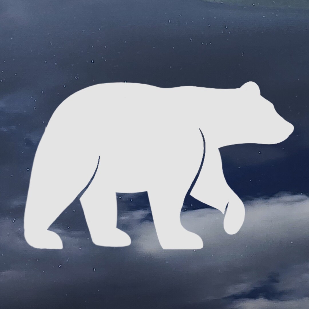Bear Vinyl Decal, Car Window Sticker, MacBook Pro Vinyl, Car Window ...