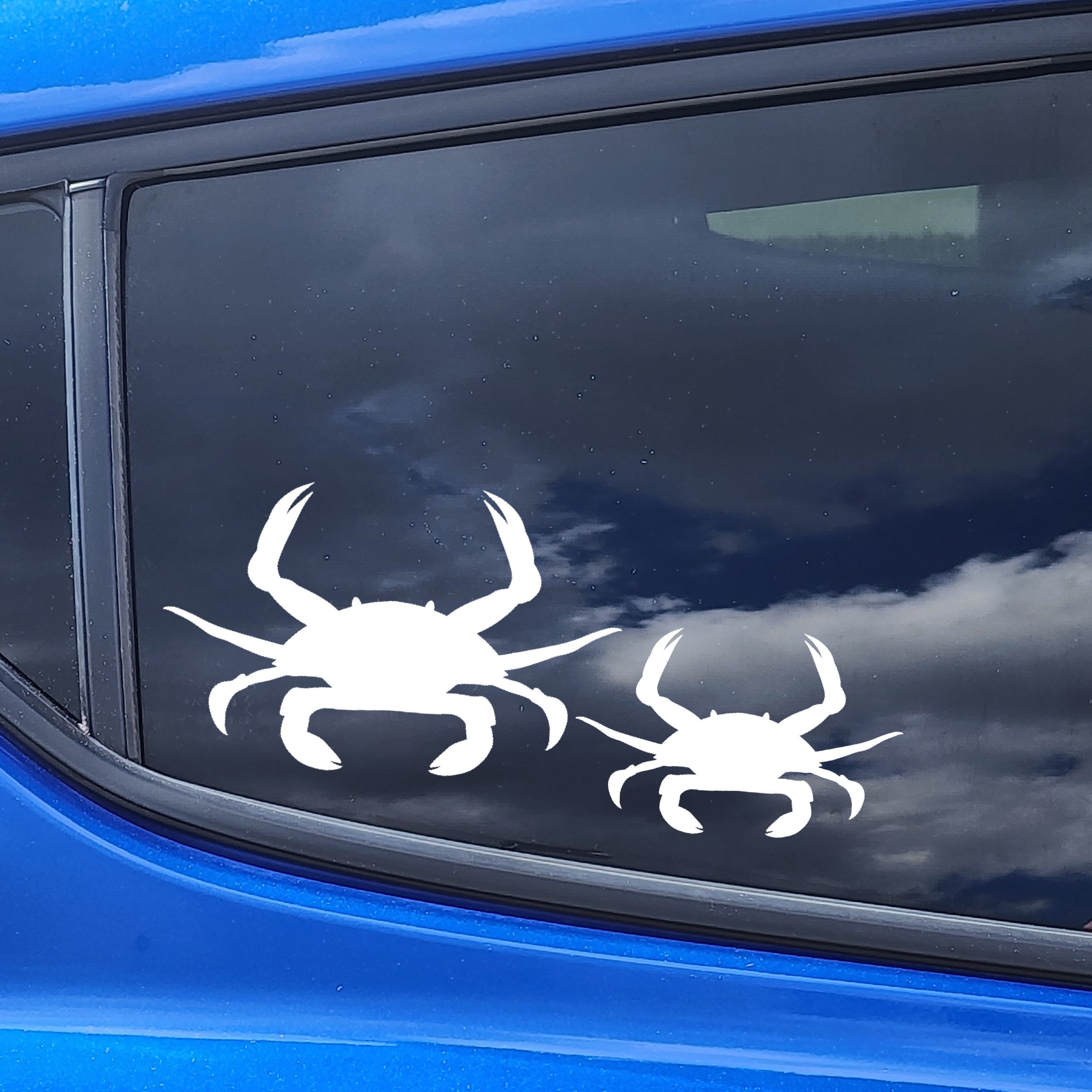Crab Vinyl Decal Car Window Sticker, MacBook Pro Vinyl, Car Window ...